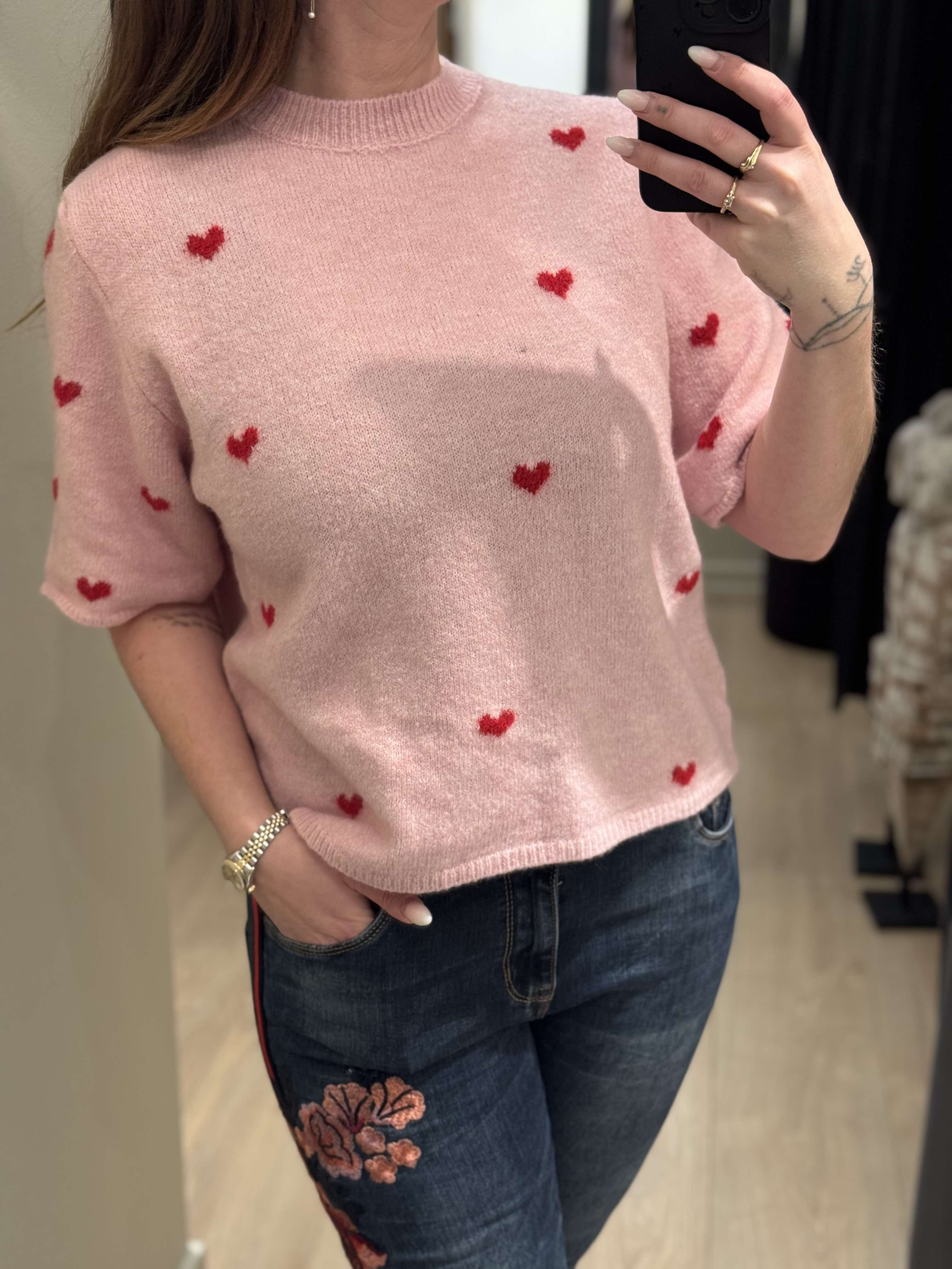 By Lagoni - Spring - Strik Lyserød Hjerte